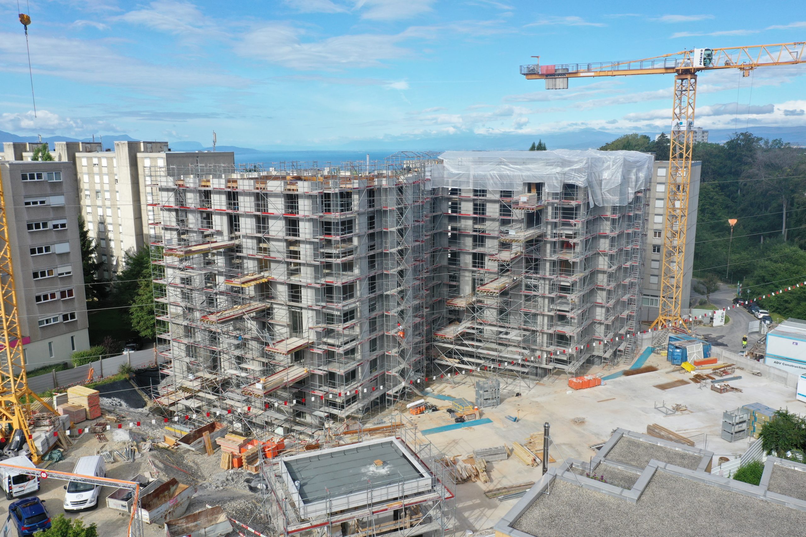 Construction de deux immeubles et parking souterrain à l'avenue des ...